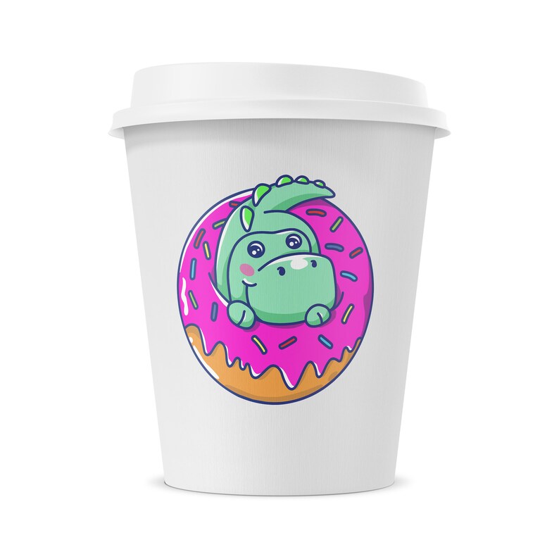Dinosaur Donut SVG Dino Donut SVG Dino & Donut (Instant Download) - Etsy
