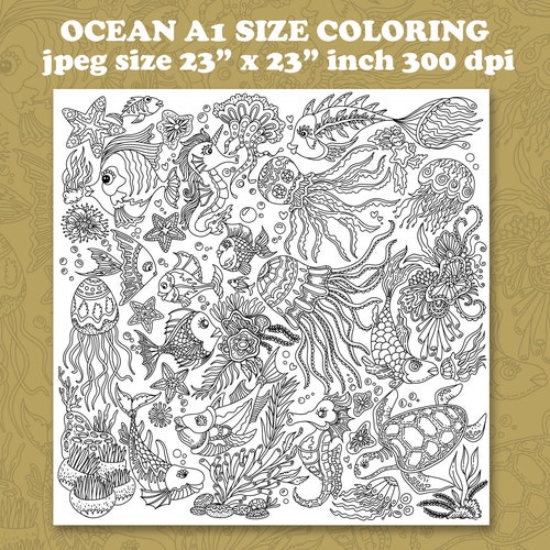 Coloring Poster Giant Coloring Poster Coloring for Kids Fun - Etsy