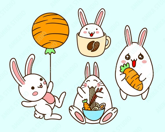 Bunny Carrot SVG Easter Bunny SVG Bunny Noodle Rabbit | Etsy