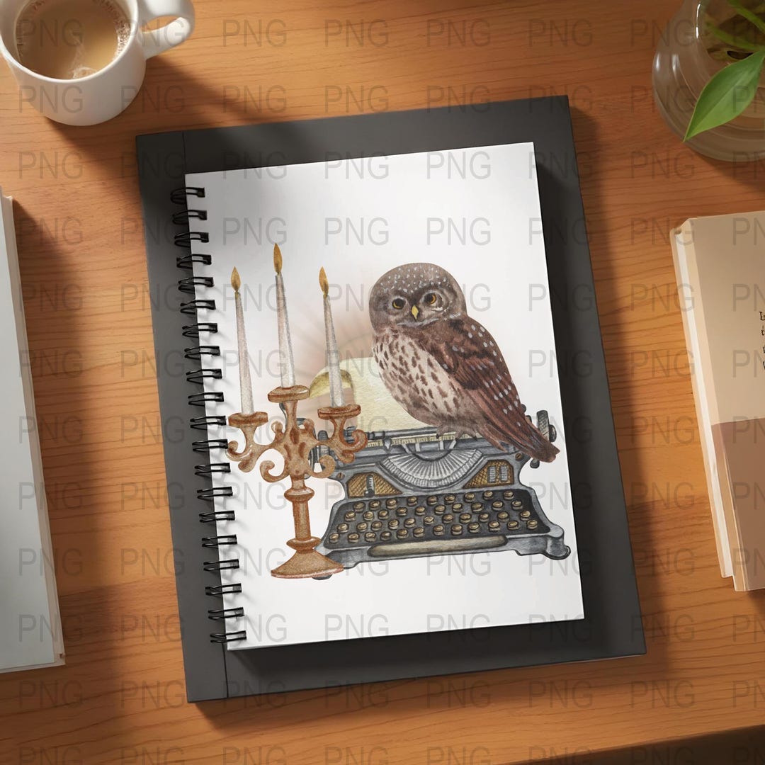 Dark Academia PNG Clipart: Gothic Bookish Graphic (digital Download) - Etsy