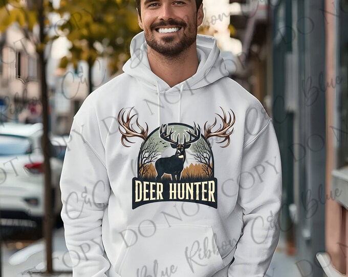 Deer Hunter Buck DTF Transfer | Trendy Hunting DTF Transfer | Ready to ...