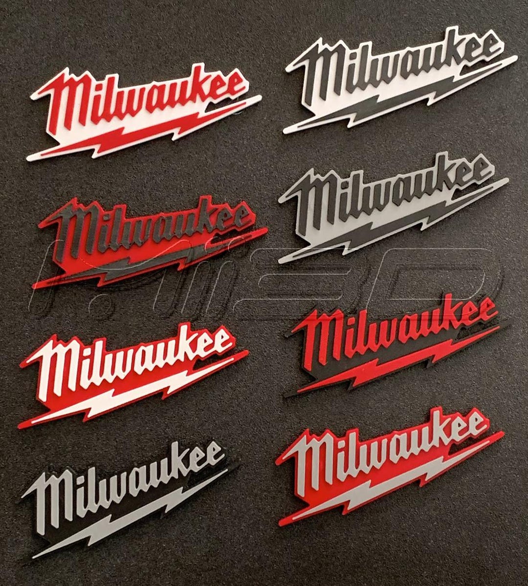 Milwaukee Magnet Logo Silouette Badge Plate for Tool Box, Appliances ...