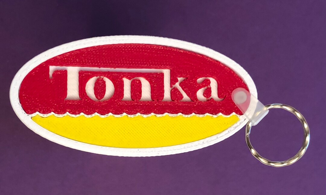 TONKA Logo Years Keychains Two Color 3D Printed Keychains - Etsy