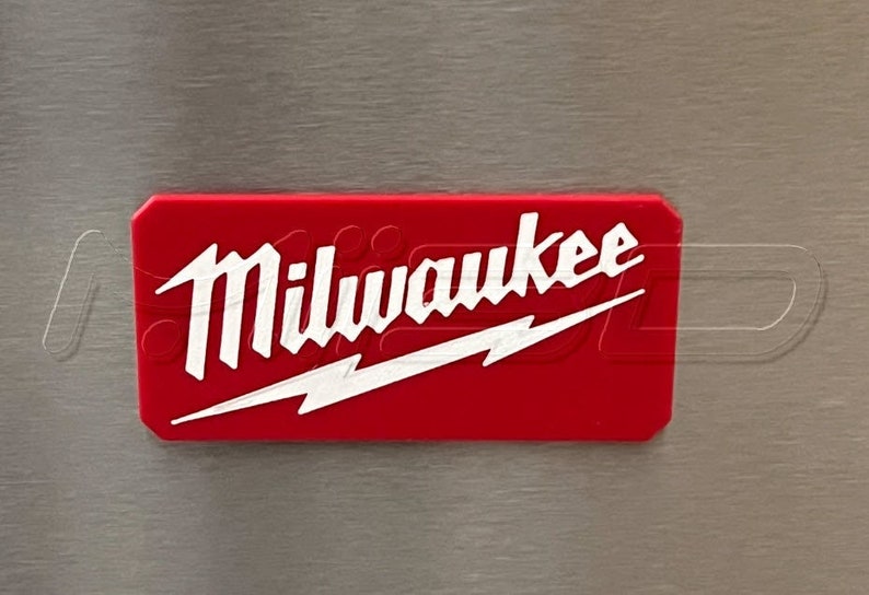 Milwaukee Logo Badge Plate for Tool Cabinet or Tool Box, Tool Cases - Etsy
