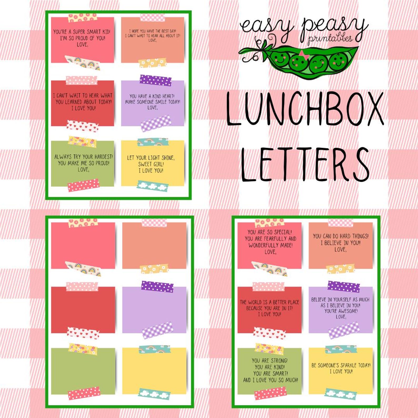 Lunchbox Letters girl - Etsy