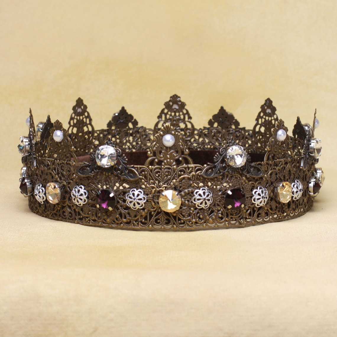 Bronze King Crown Medieval Crown renaissance crown | Etsy