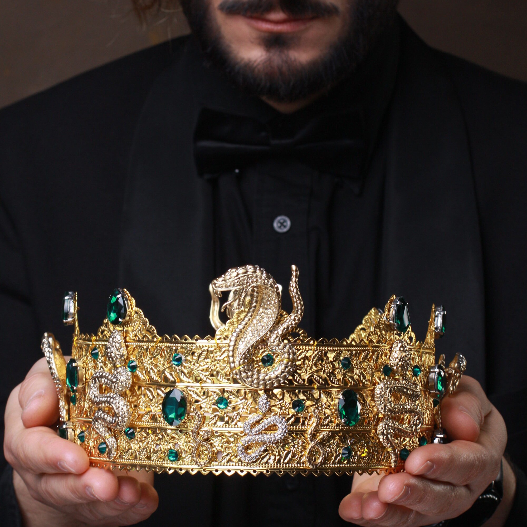 SNAKE Crown Snakes Crown Crowns and Tiaras Men's | Etsy