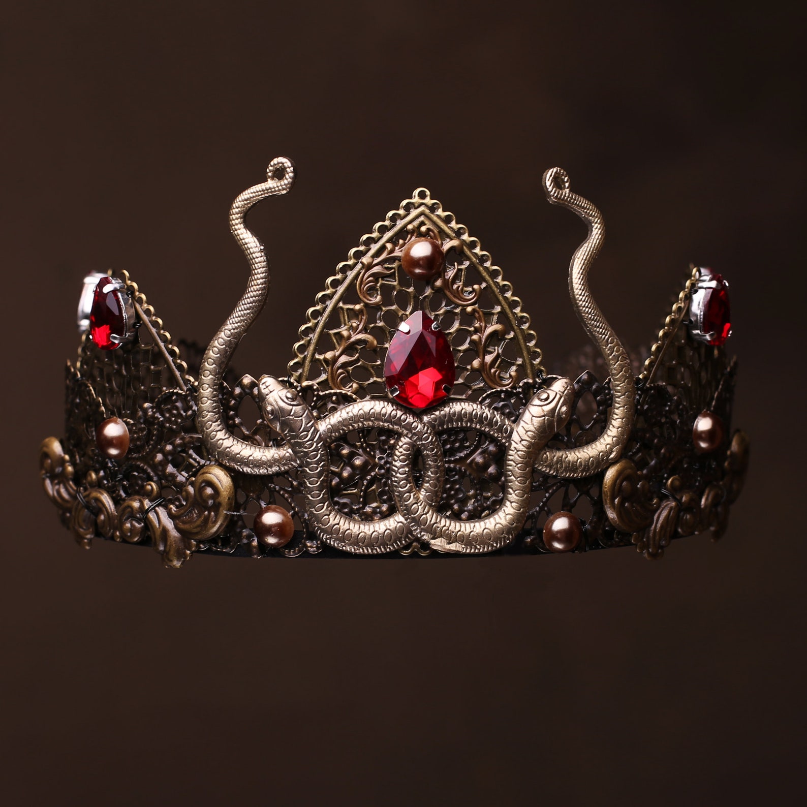 HAVEN Snake Tiara Medieval Tiara Snake crown Queen Crown | Etsy