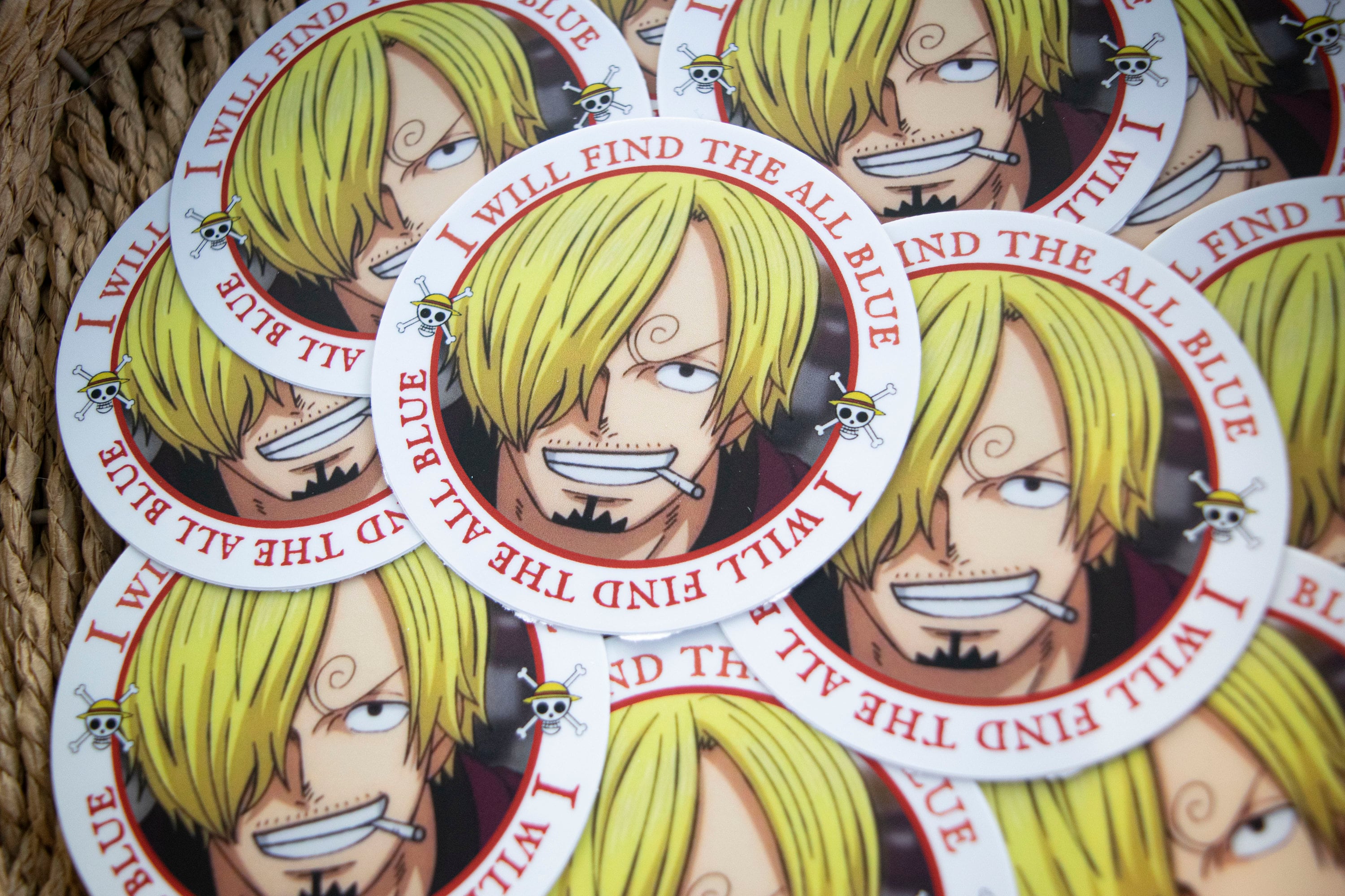 Sanji Sticker I will find the all blue | One Piece Live Action Quote ...
