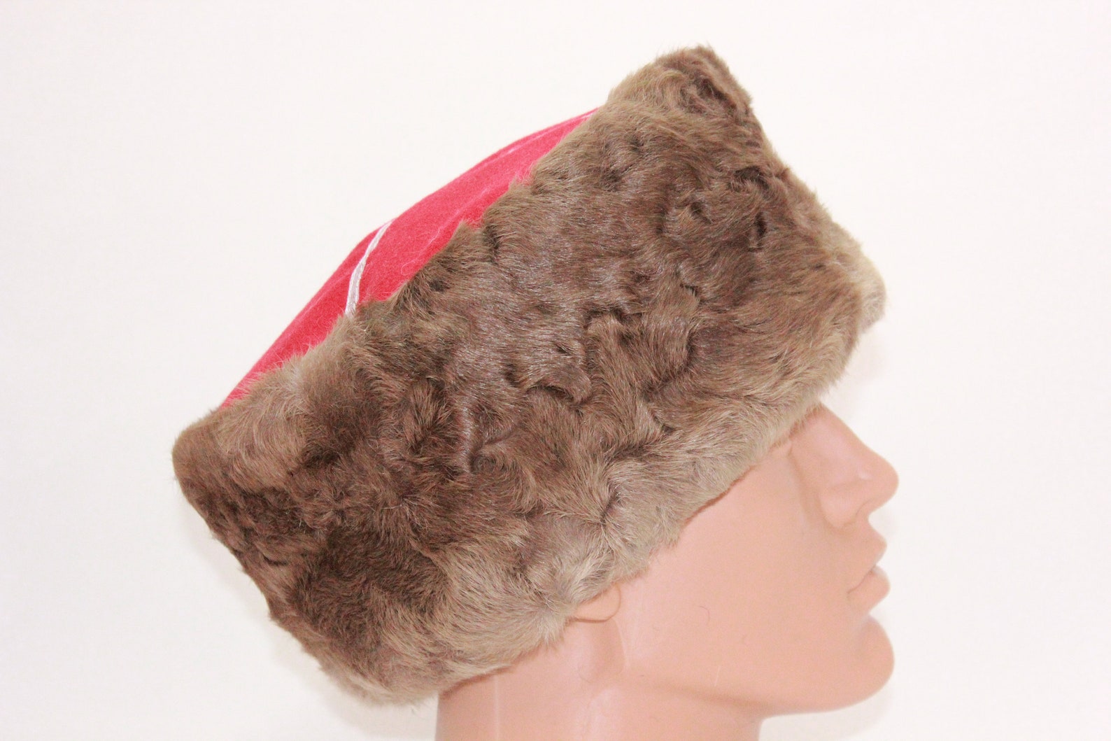 Vintage Kubanka Cossack Winter Hat Papaha Brown Kubanka Hat 59 | Etsy