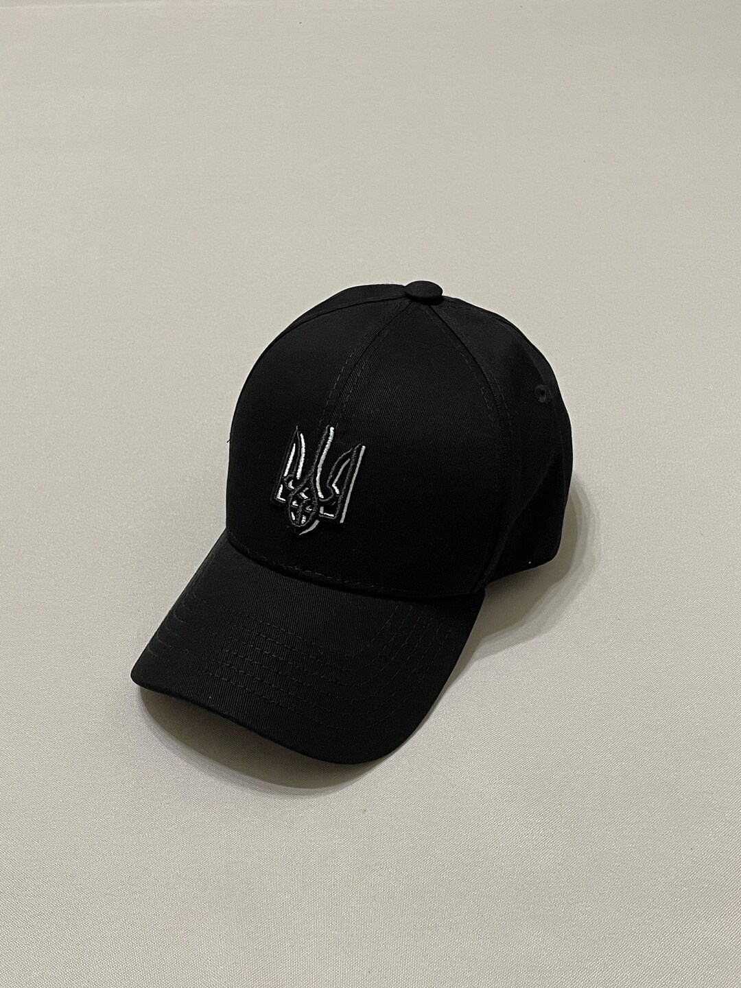 Ukrainian Baseball Black Cap With Trident Patriotic Ukrainian Hat Stay ...