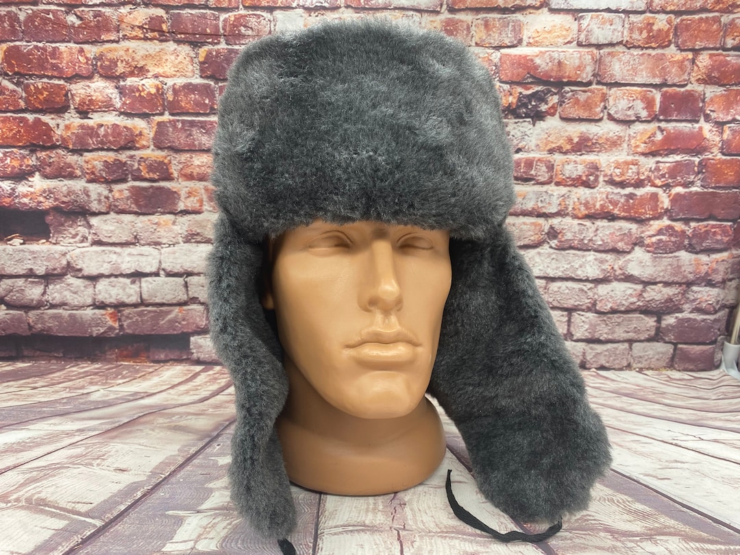 Original Hat Winter Faux Fur Ushanka Hat Natural 62 Size - Etsy