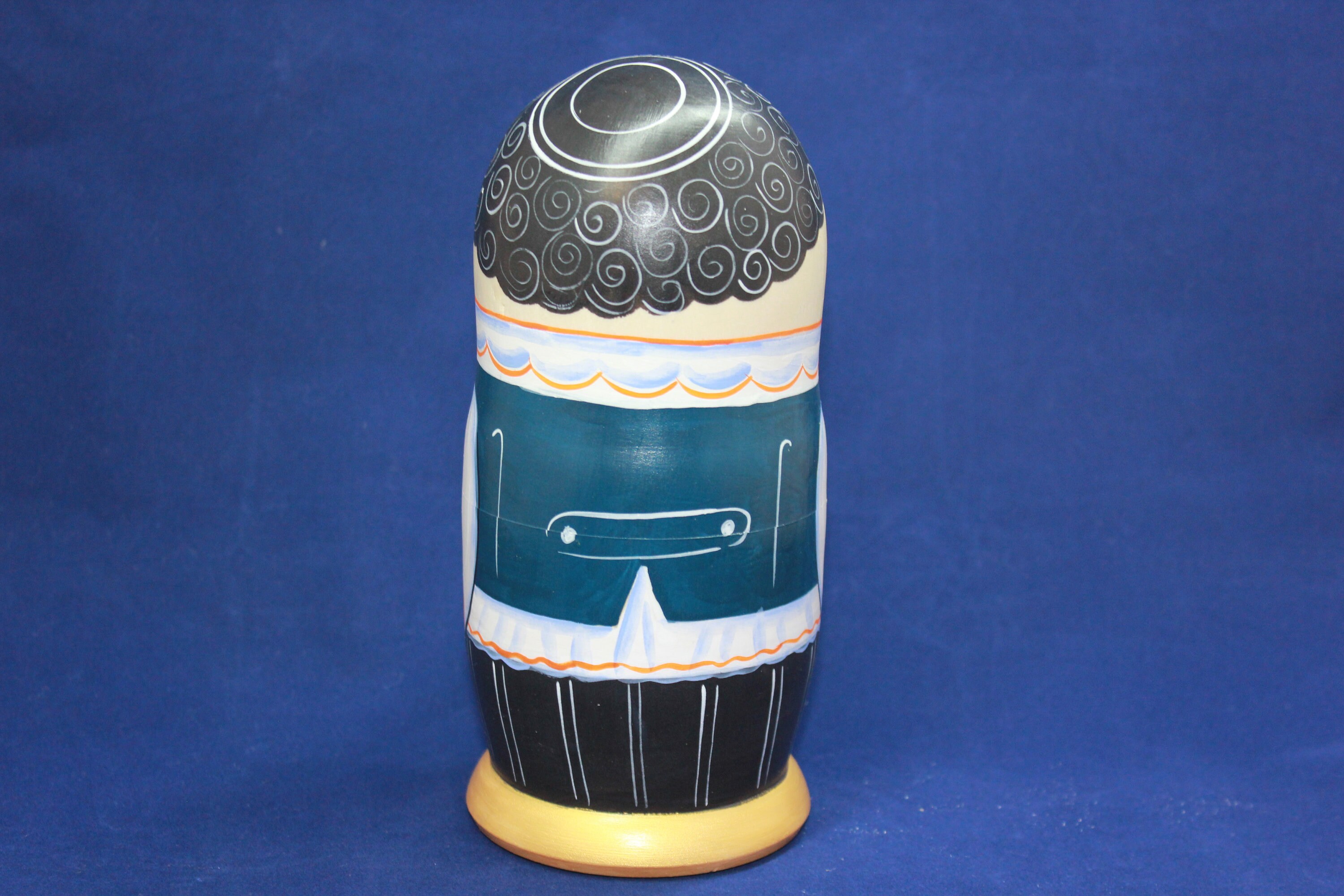 Jewish Family Nesting Doll 7" Hand Painted, 5 Pieces Wooden Handmade ...