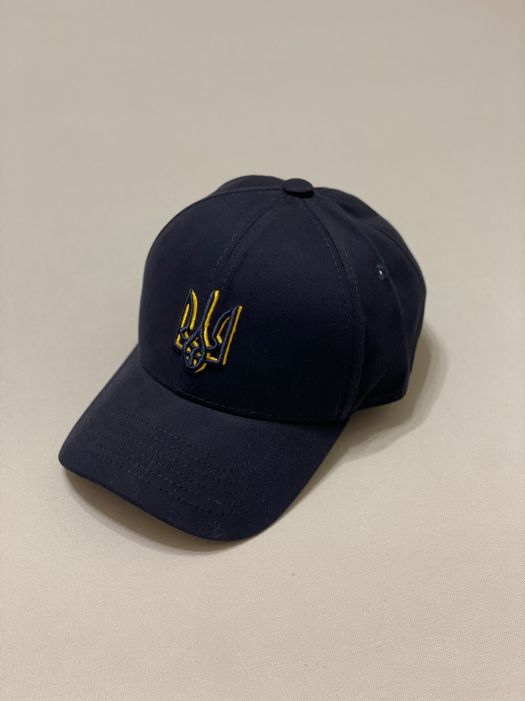 Ukrainian Baseball Dark Blue Cap With Trident Patriotic Ukrainian Hat ...