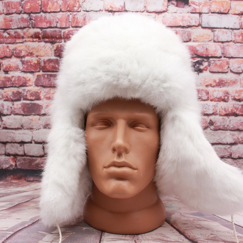 White Ushanka - Etsy