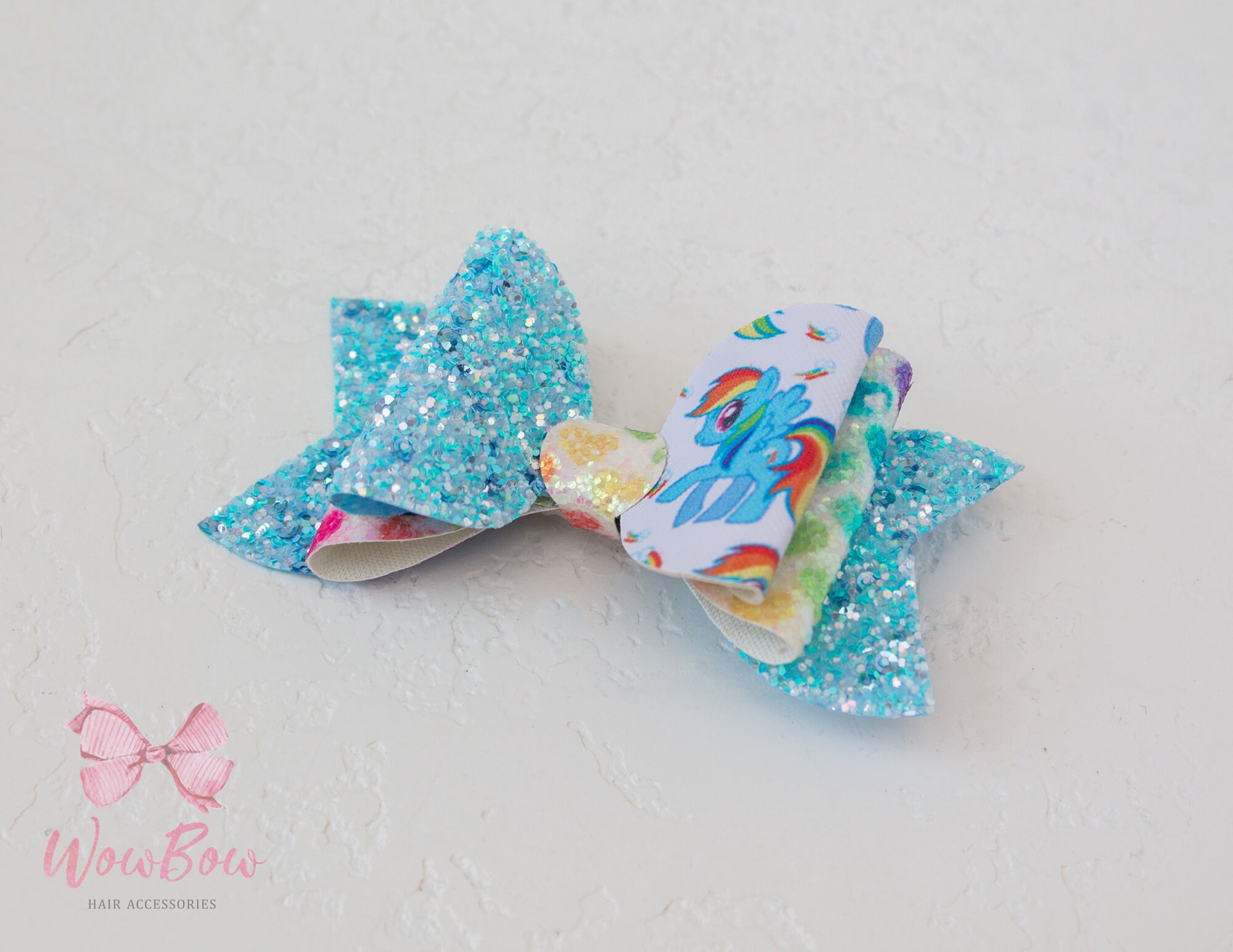 My Little Pony Rainbow Dash Hair Bow My Little Pony Birthday - Etsy