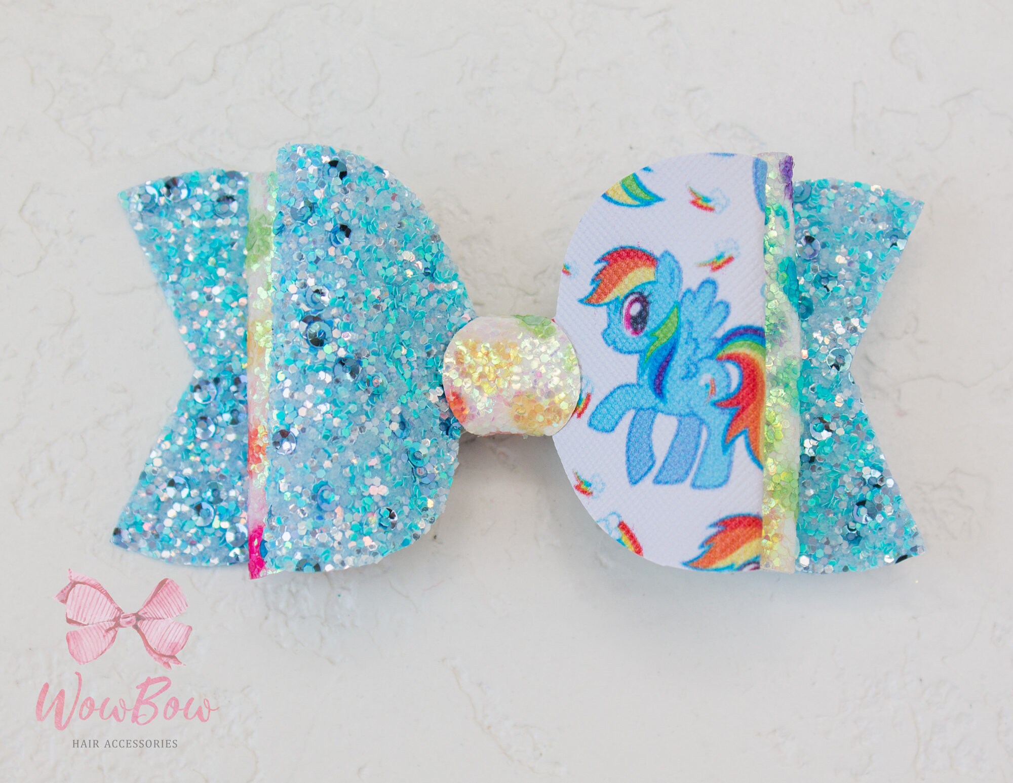 My Little Pony Rainbow Dash Hair Bow My Little Pony Birthday - Etsy