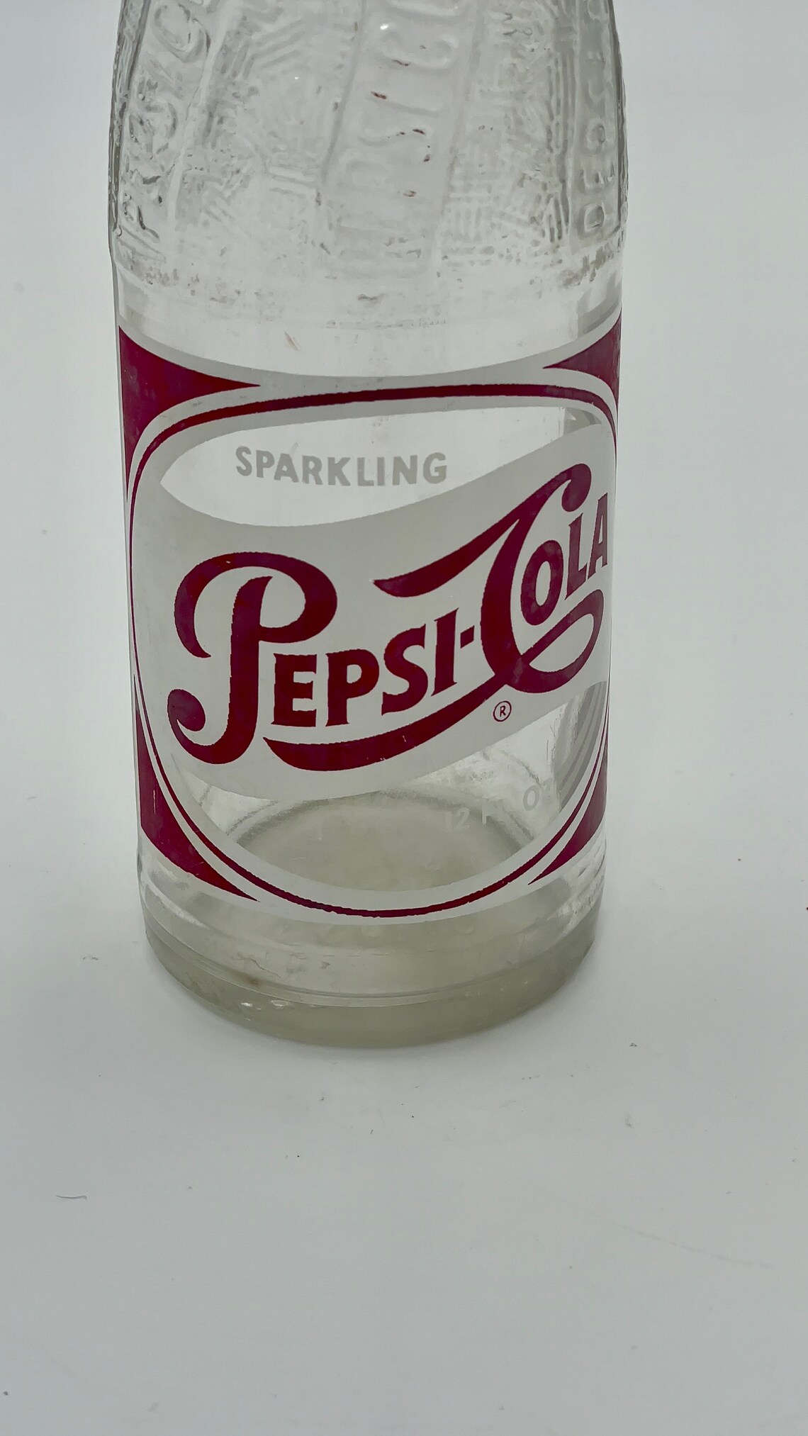 Vintage Pepsi Cola Bottle, 12 Oz. Soda Bottle, Collectible Advertising ...