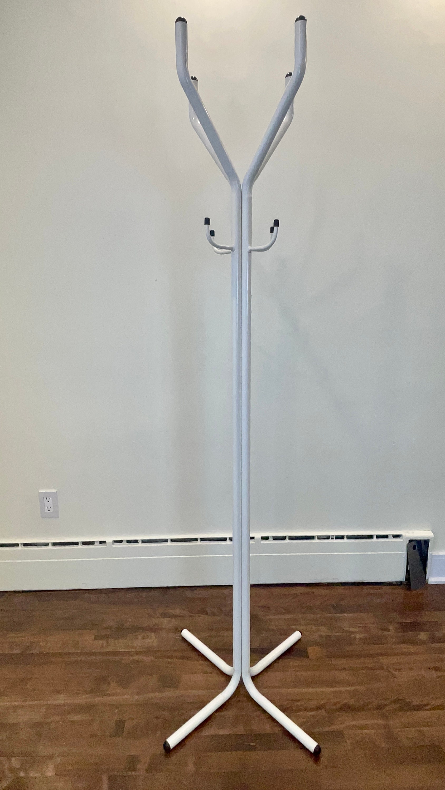 Vintage Metal Coat Stand With Multiple Hooks 1980s Circa Tubular Metal ...