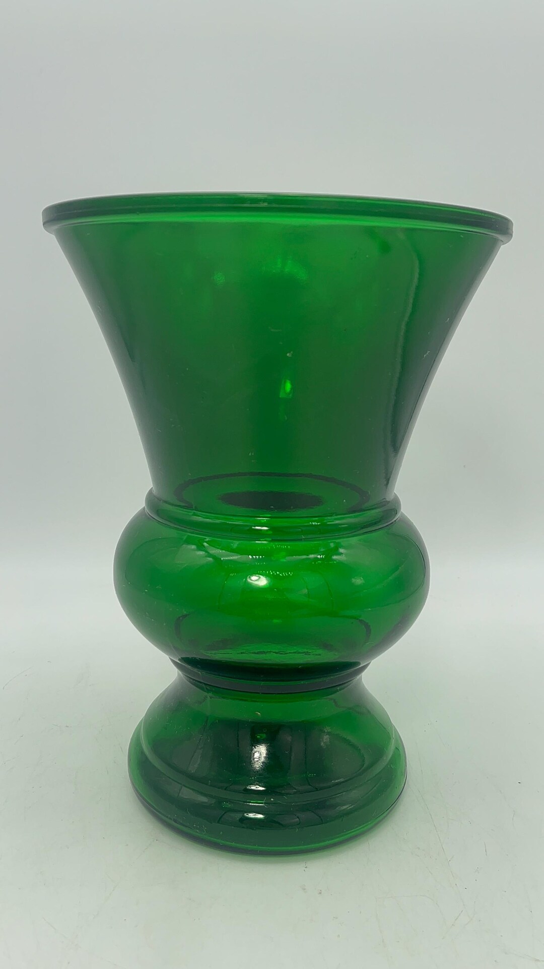 Vintage 1960's Napco Emerald Green Vase | Green Glass Flower Vase ...