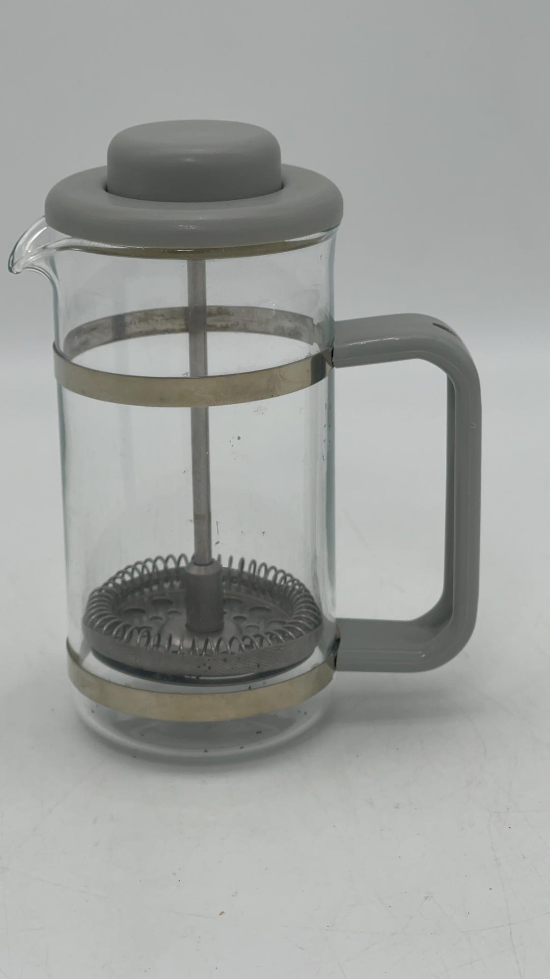 Vintage Gray BODUM Coffee or Tea Maker | Glass and Plastic Tea - Coffee ...
