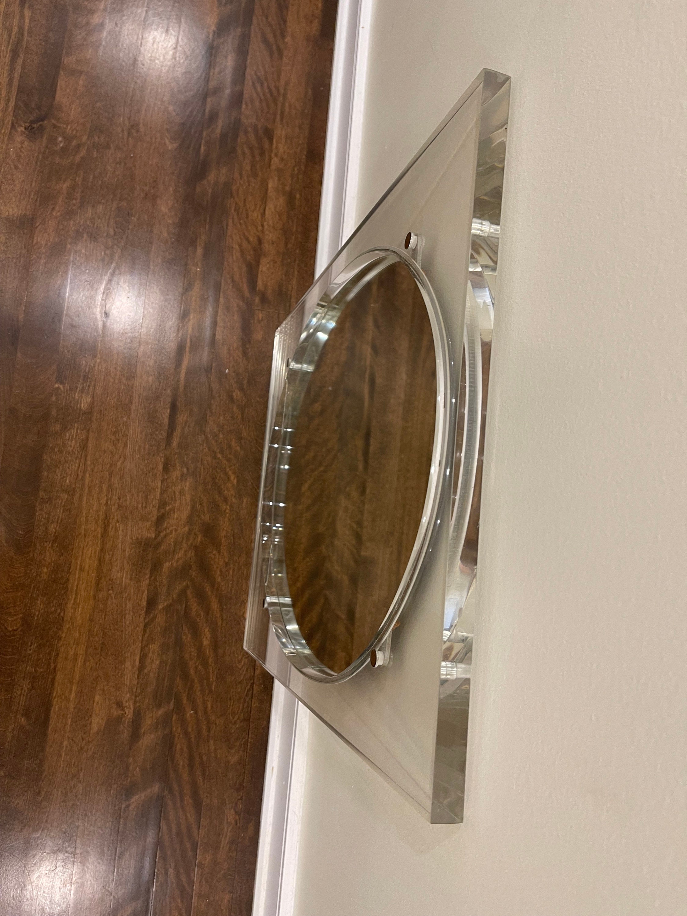 1970s Mid Century Modern Acrylic Lucite Mirror MCM Wall - Etsy
