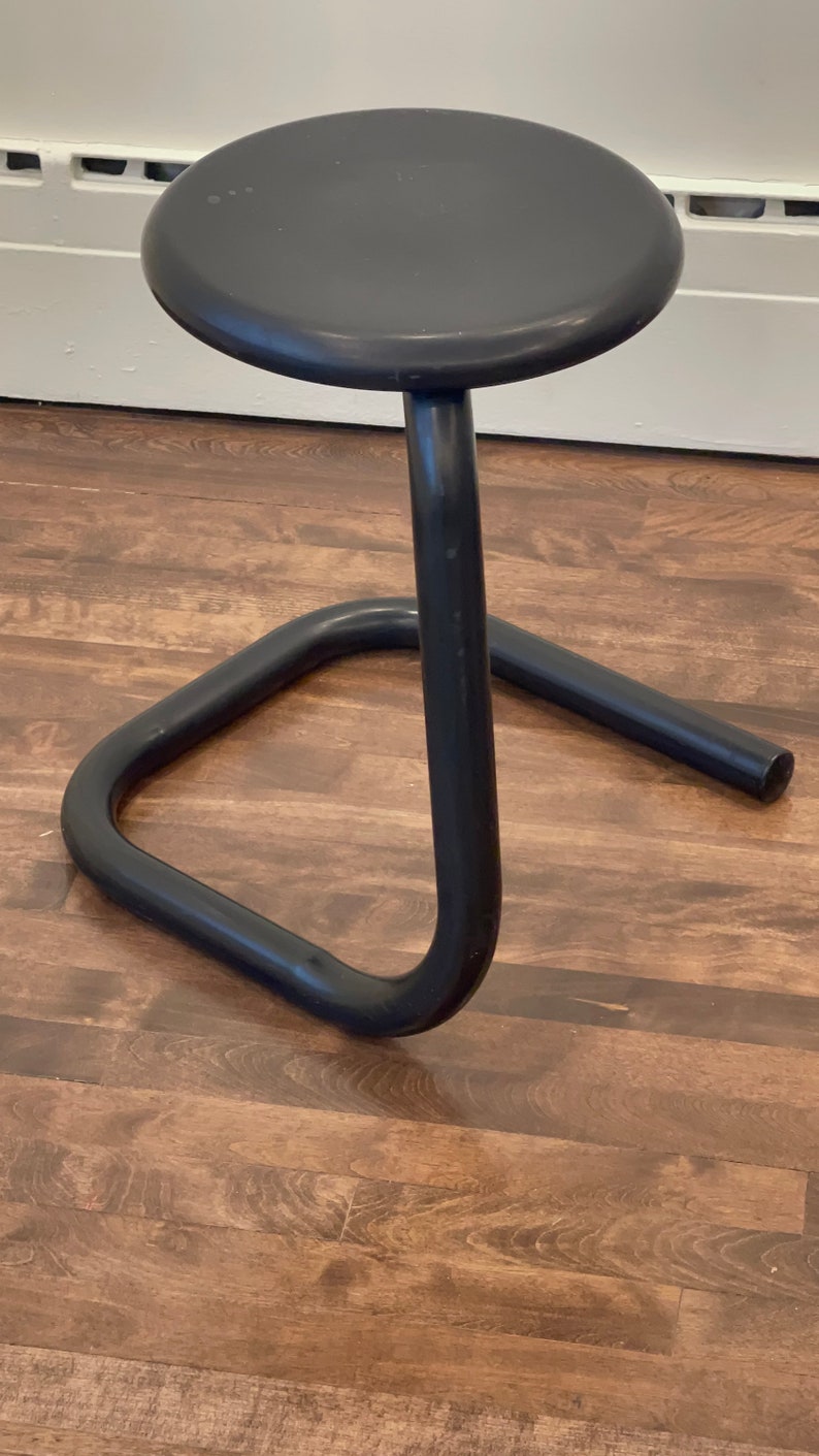 Vintage Black Metal Paperclip Stool Vintage Paperclip Stool Tubular ...