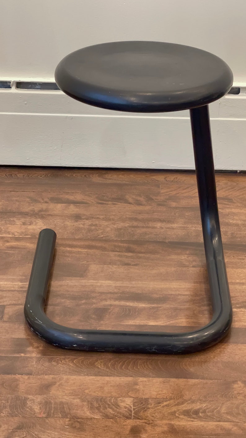 Vintage Black Metal Paperclip Stool Vintage Paperclip Stool Tubular ...