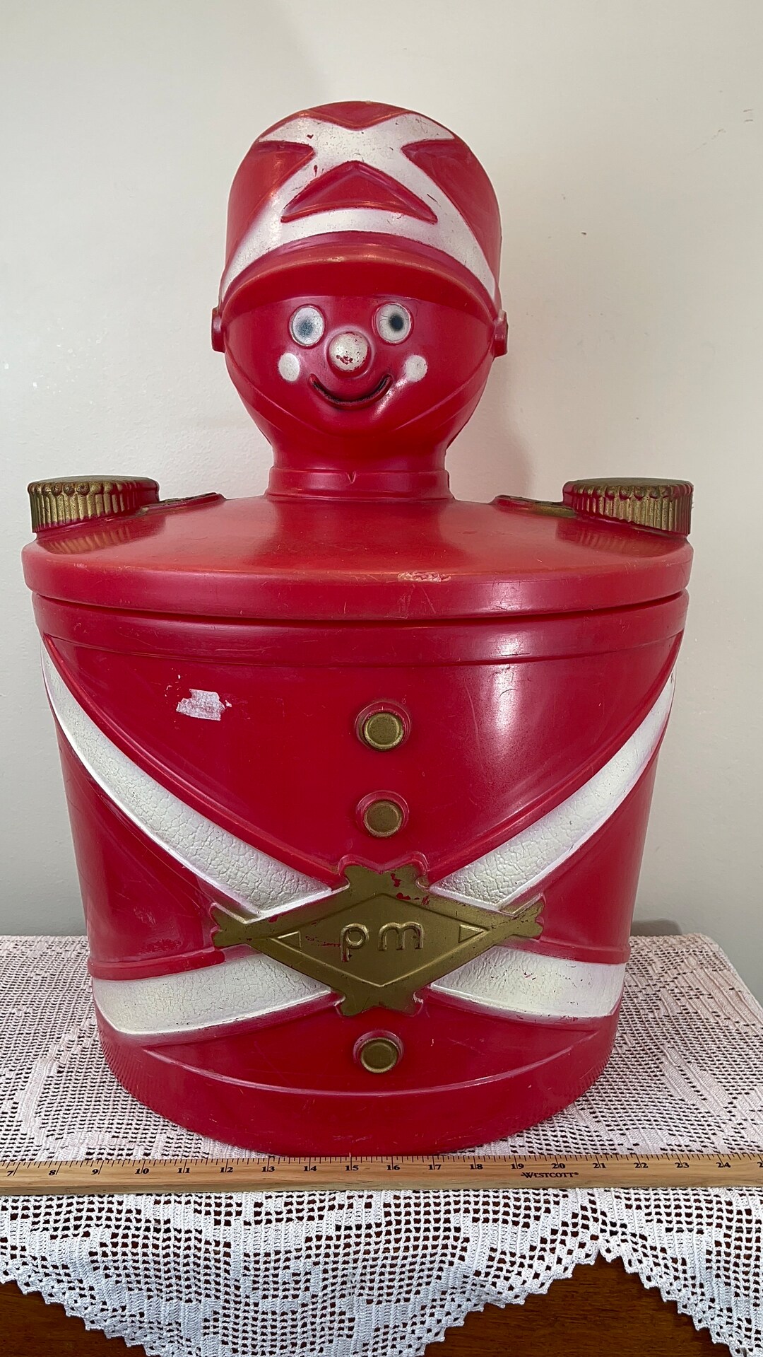 Vintage Plastic Toy Soldier Blow Mold | Christmas Decoration - Etsy