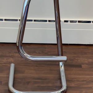 Vintage Chrome Metal Paperclip Stool Vintage Paperclip Stool Tubular ...