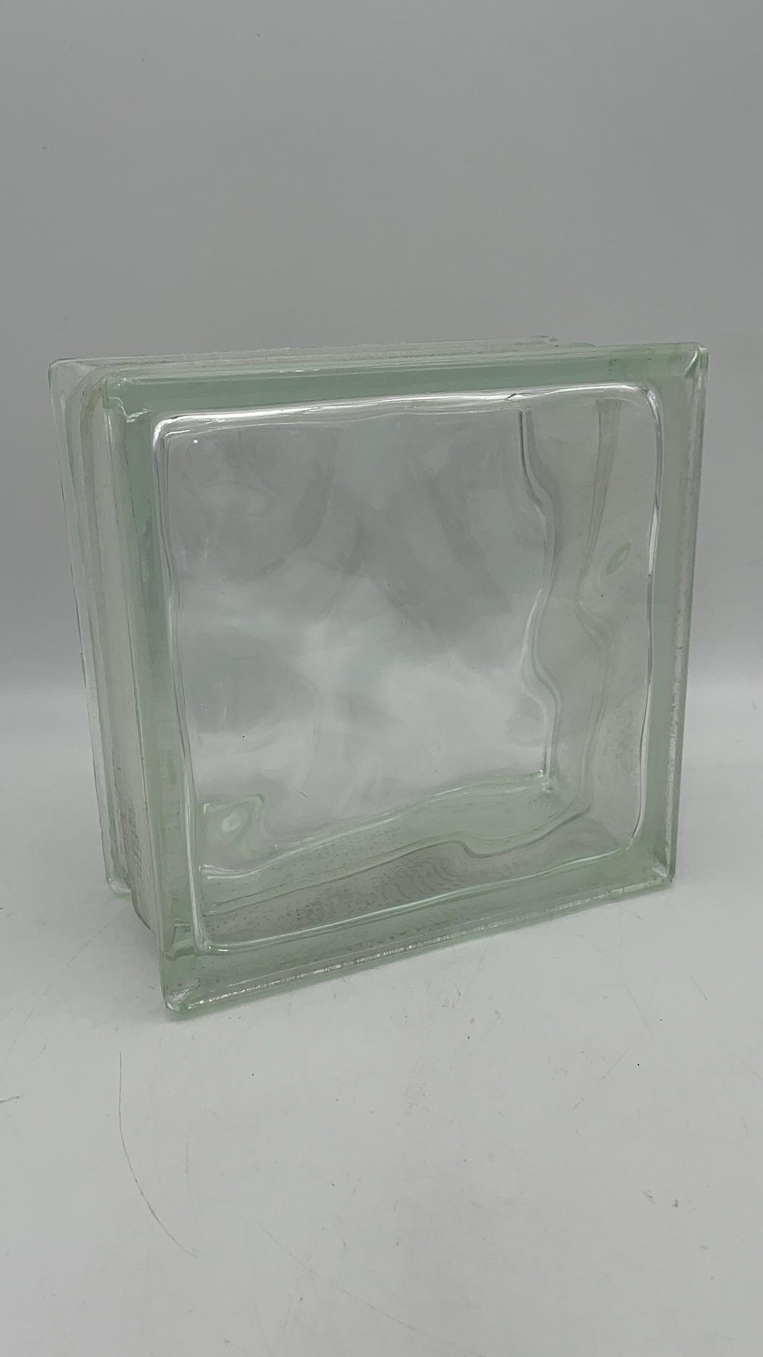 Vintage Glass Wall Block || Glass Brick || Square~clear Wavy Glass ...