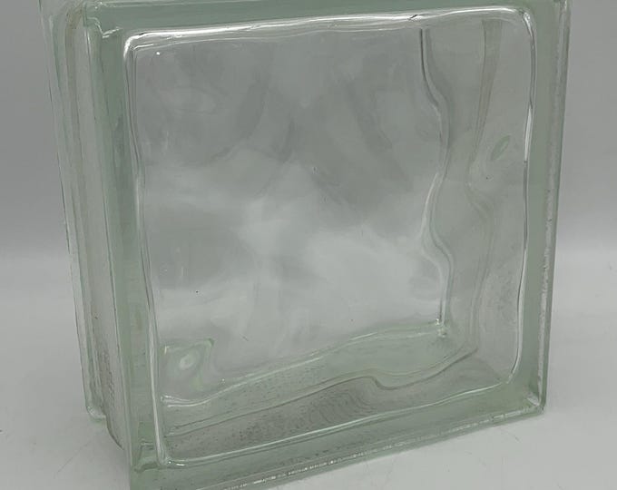 Vintage Glass Wall Block || Glass Brick || Square~clear Wavy Glass ...
