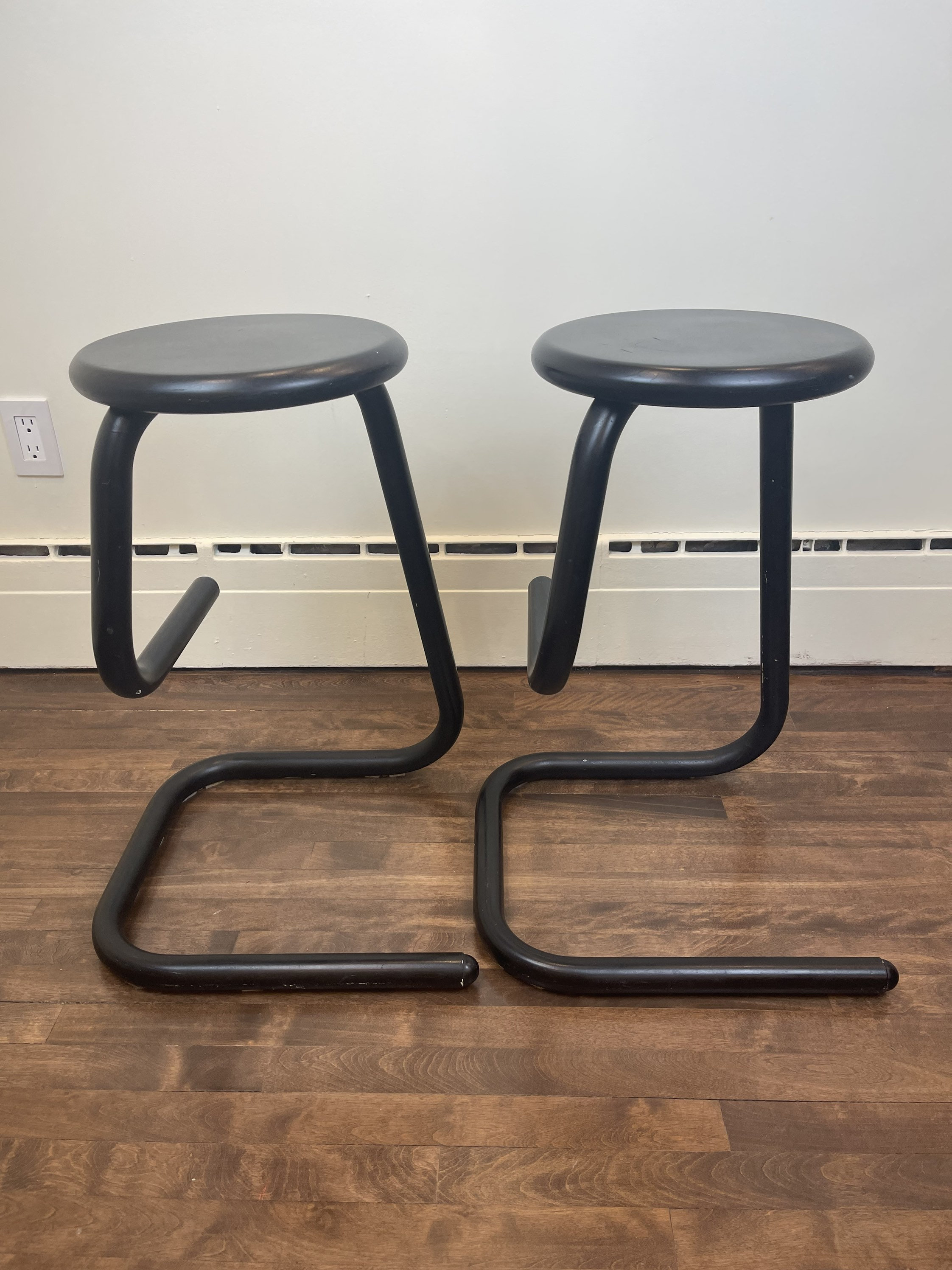 Part of Set 503 Black Metal Paperclip Stools VINTAGE Paperclip Stools ...