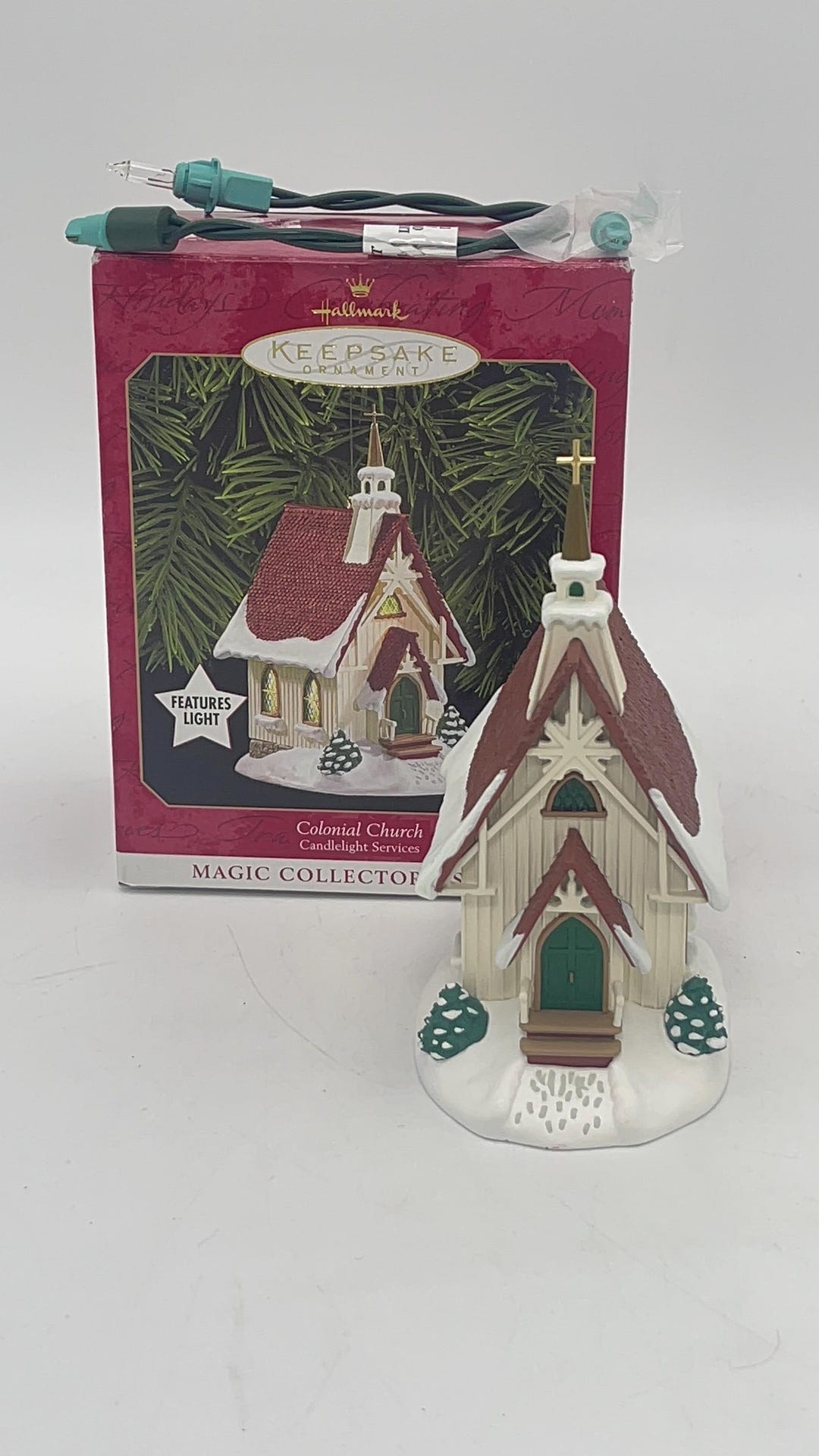 Hallmark Keepsake Ornament Colonial Church Candlelight Services Magic ...