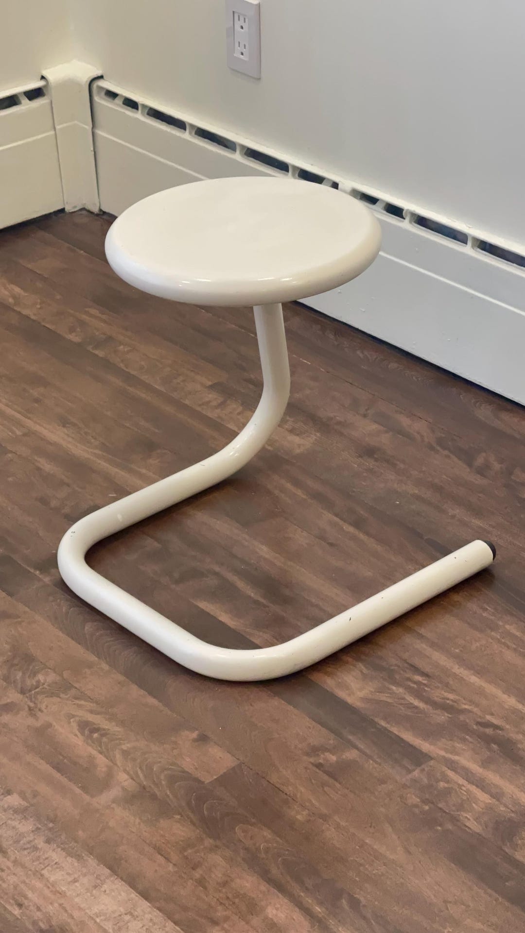 Vintage Metal PAPERCLIP Stool 18 Height Vintage Stool Tubular Stool ...