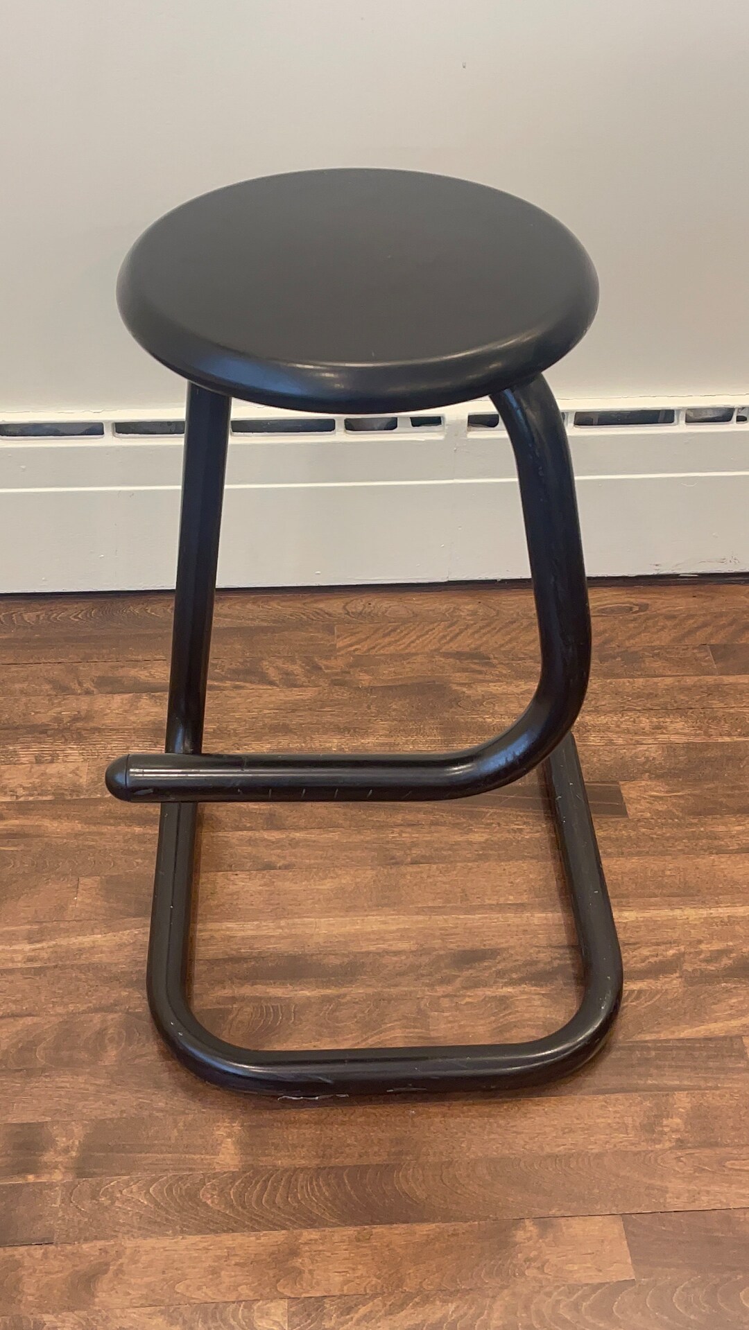 Vintage Black Metal Paperclip Stool | Vintage Paperclip Stool | Tubular ...