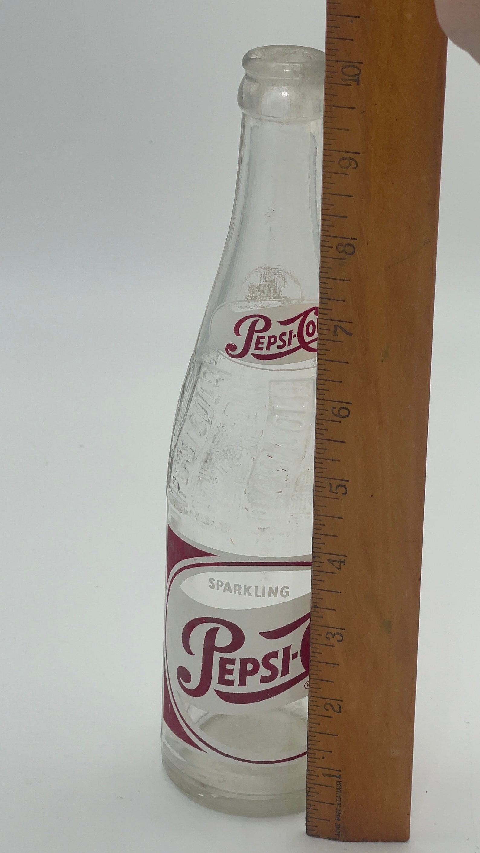 Vintage Pepsi Cola Bottle, 12 Oz. Soda Bottle, Collectible Advertising ...