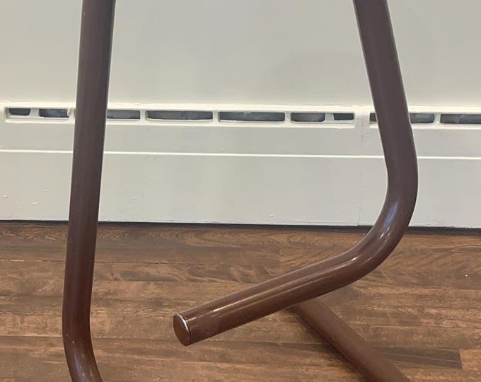 Stool | Vintage Brown Metal Paperclip Stool | Vintage Paperclip Stool ...