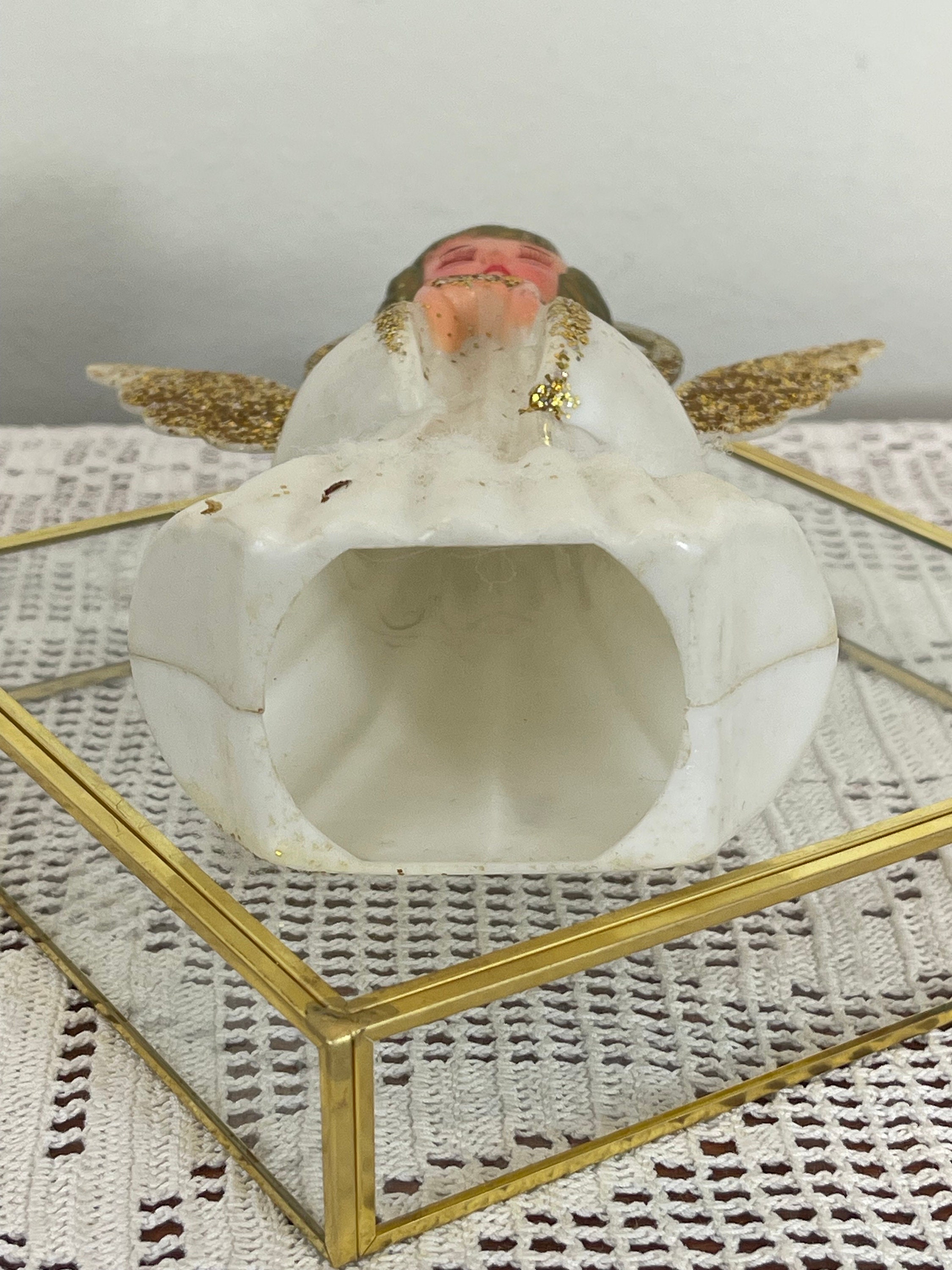 Vintage Blow Mold Angel Tree Topper Plastic Mold Angel - Etsy