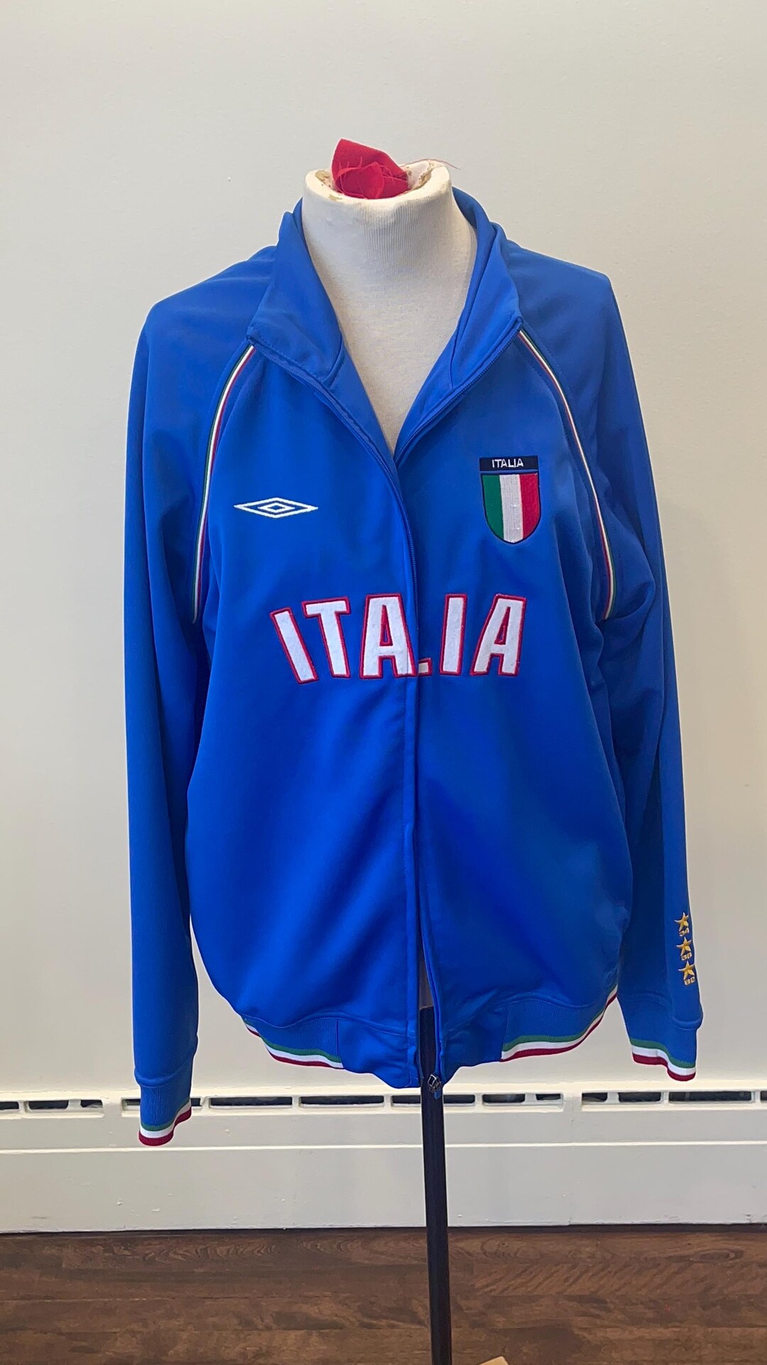 Vintage Men's Blue UMBRO ITALY Zip up Track Jacket Italy Umbro Jacket ...