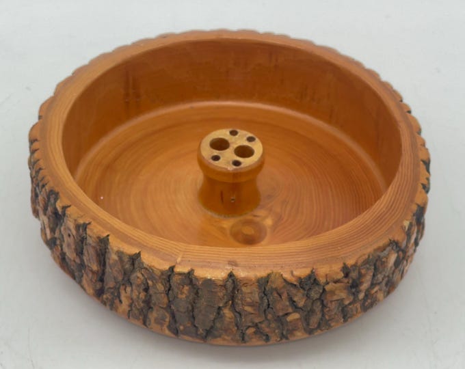 Vintage Rustic Tree Bark Wooden Nut Bowl | Vintage Nut Woodenware ...