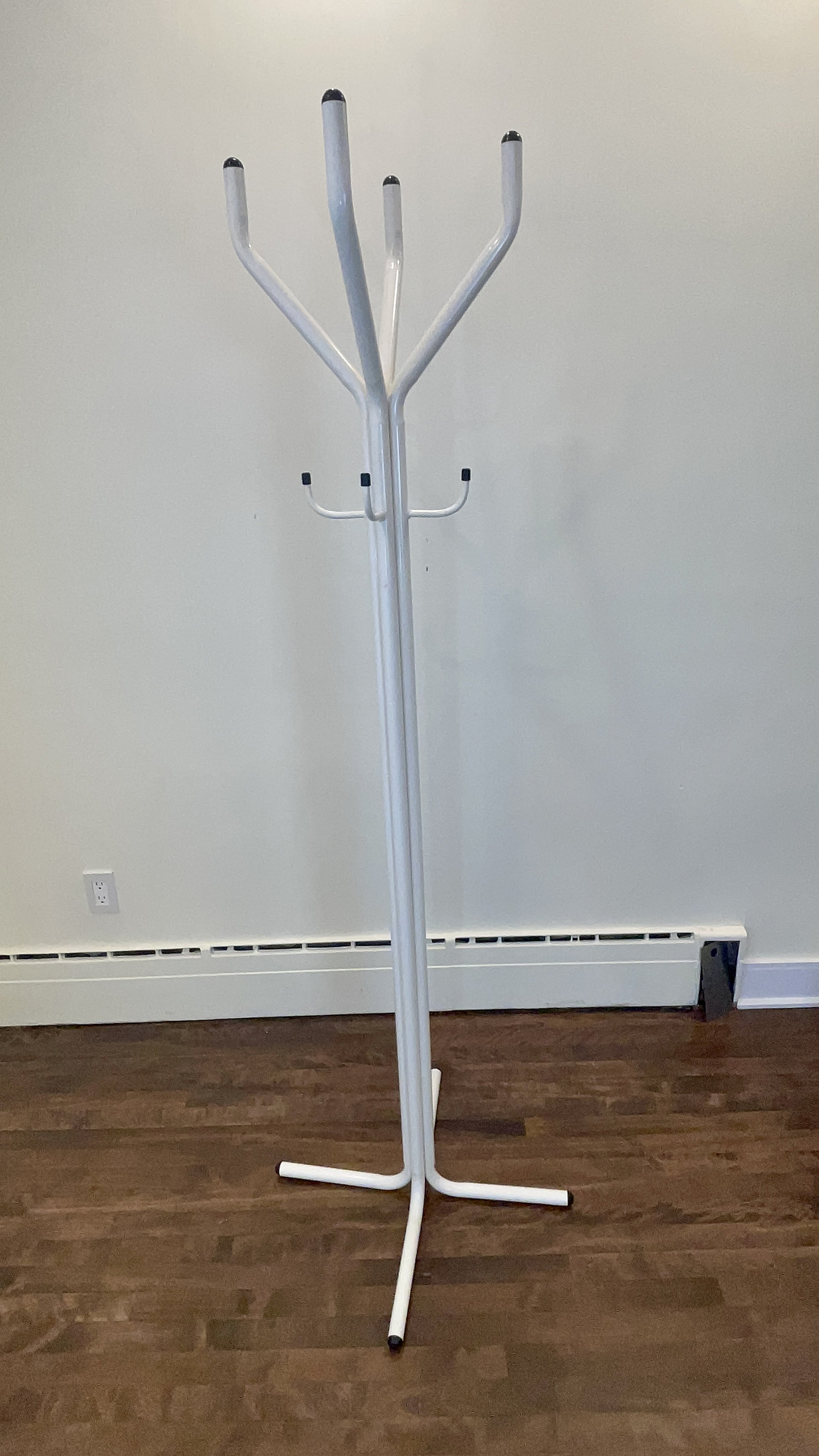 Vintage Metal Coat Stand With Multiple Hooks 1980s Circa Tubular Metal ...