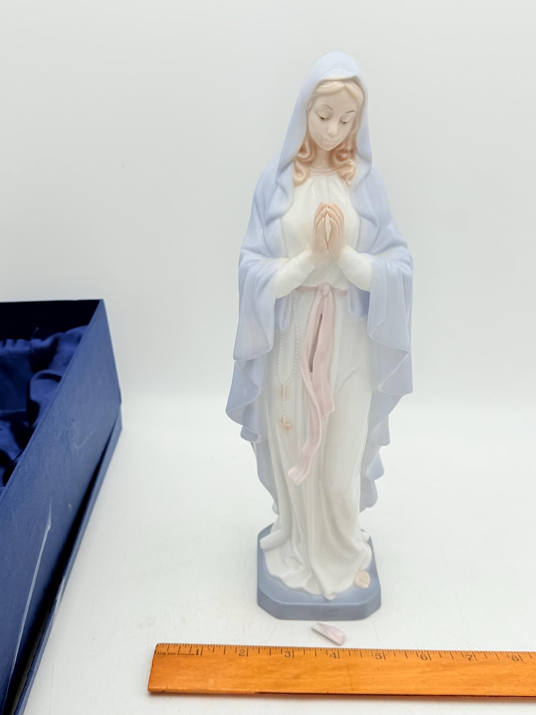 ADELINE Porcelain I Italian Polychrome Porcelain Figure of Virgin Mary ...