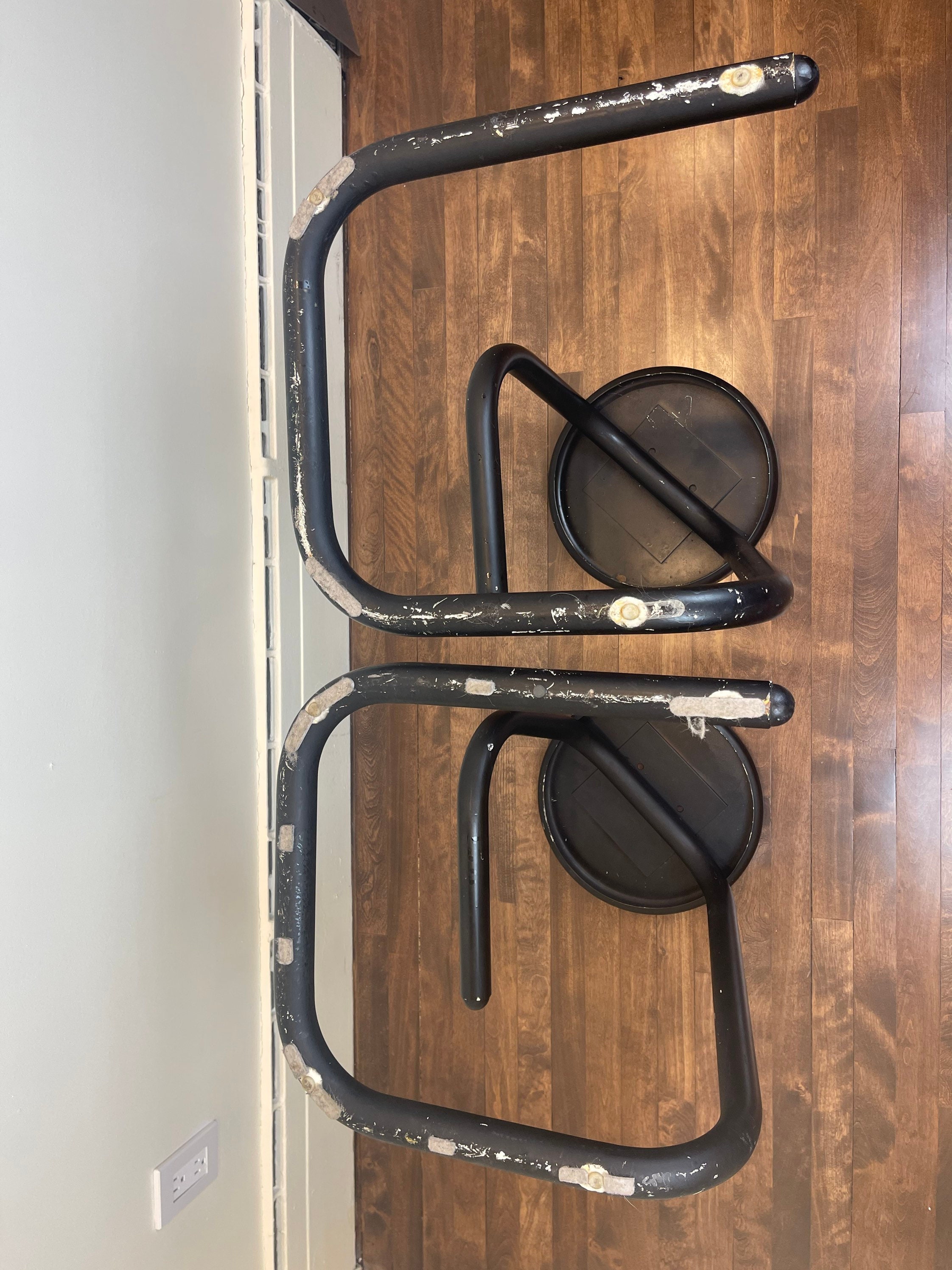 Part of Set 503 Black Metal Paperclip Stools VINTAGE Paperclip Stools ...