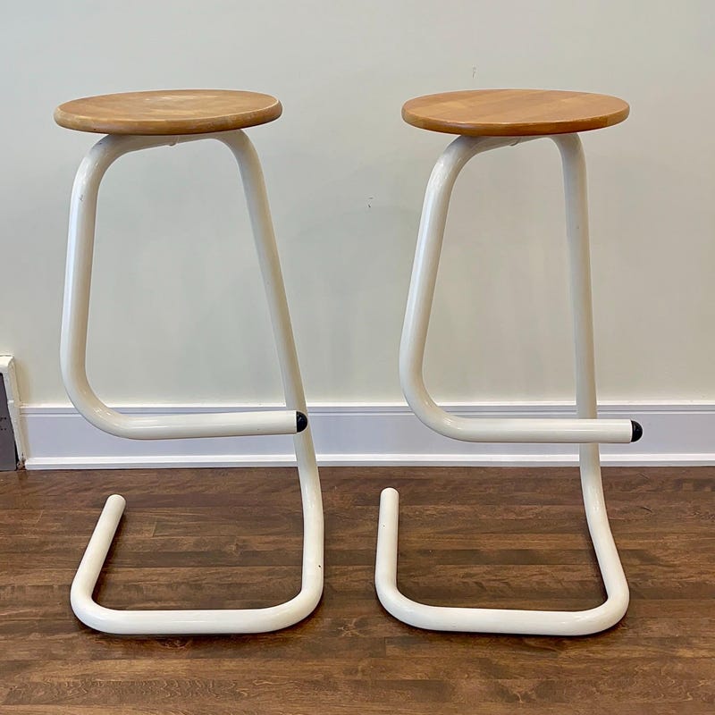 Vintage Metal Stool - Etsy