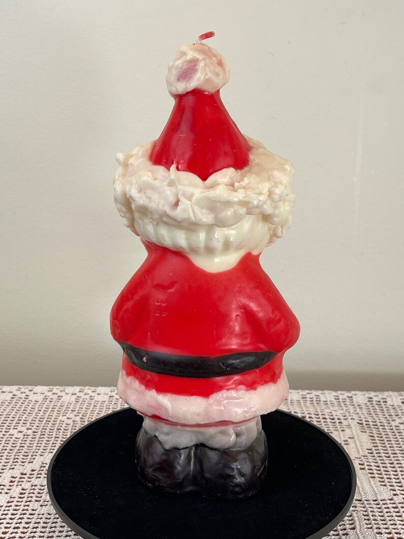 Vintage Santa Claus Candle | Christmas Tabletop Decoration - Etsy