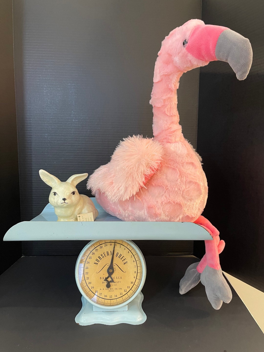 Vintage 1960 Baby Scale Light Blue Nursery Queen Metal Baby Scale ...