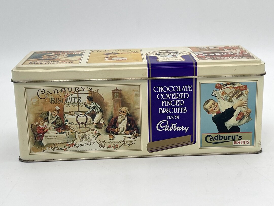 Vintage 1990s Cadburys Chocolate Finger Biscuit Tin | Made in Canada ...