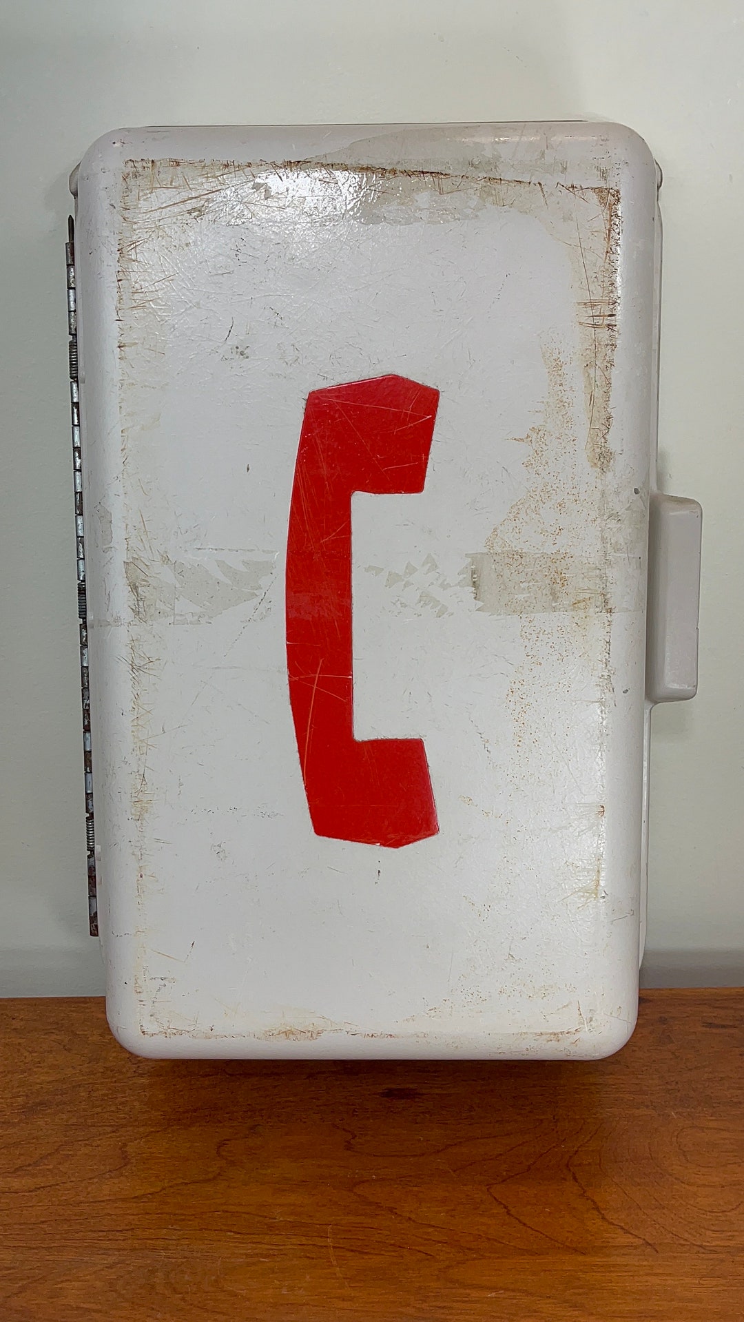 Vintage Metal Wall Mount Telephone Cabin | Telephone Box | Telephone ...