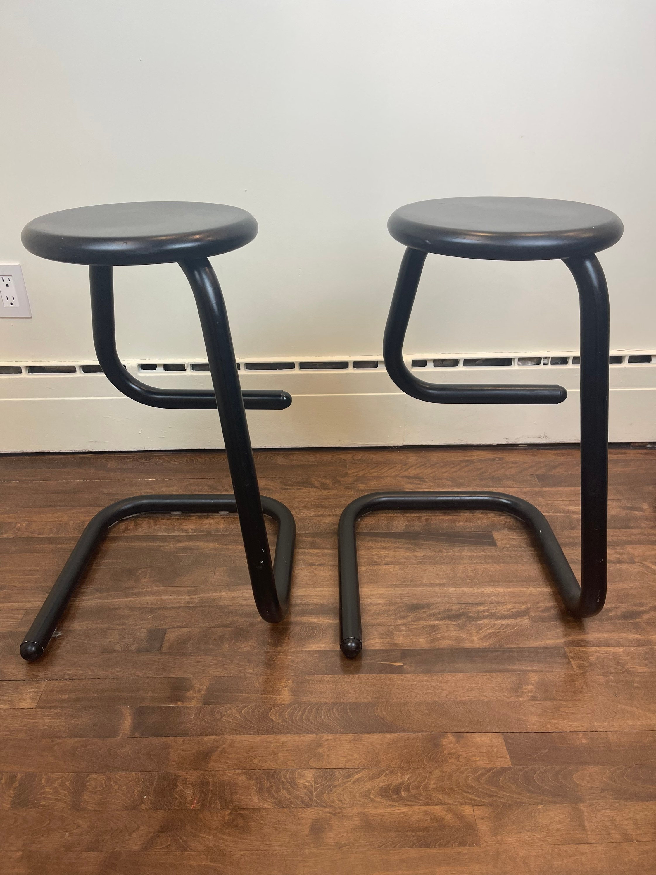 Part of Set 503 Black Metal Paperclip Stools VINTAGE Paperclip Stools ...